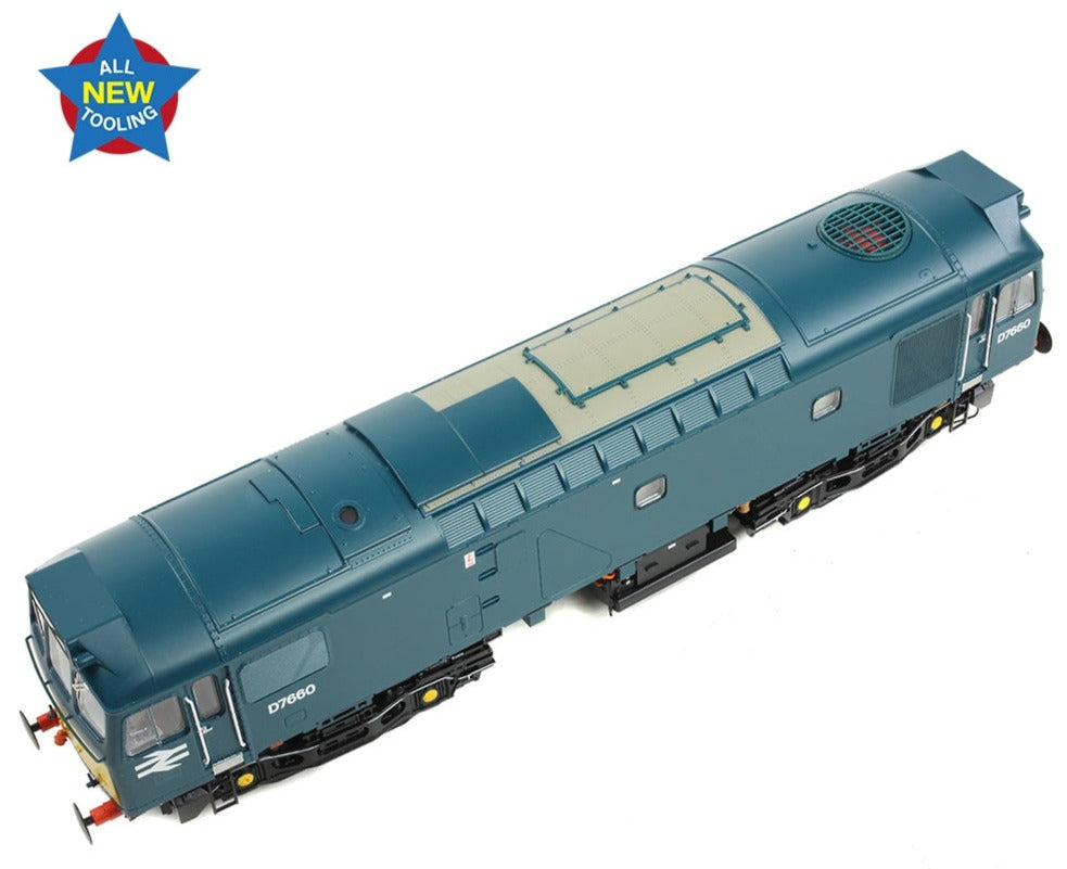 Bachmann Class 25/3 D7660 BR Blue (Small Yellow Panels) Diesel ...