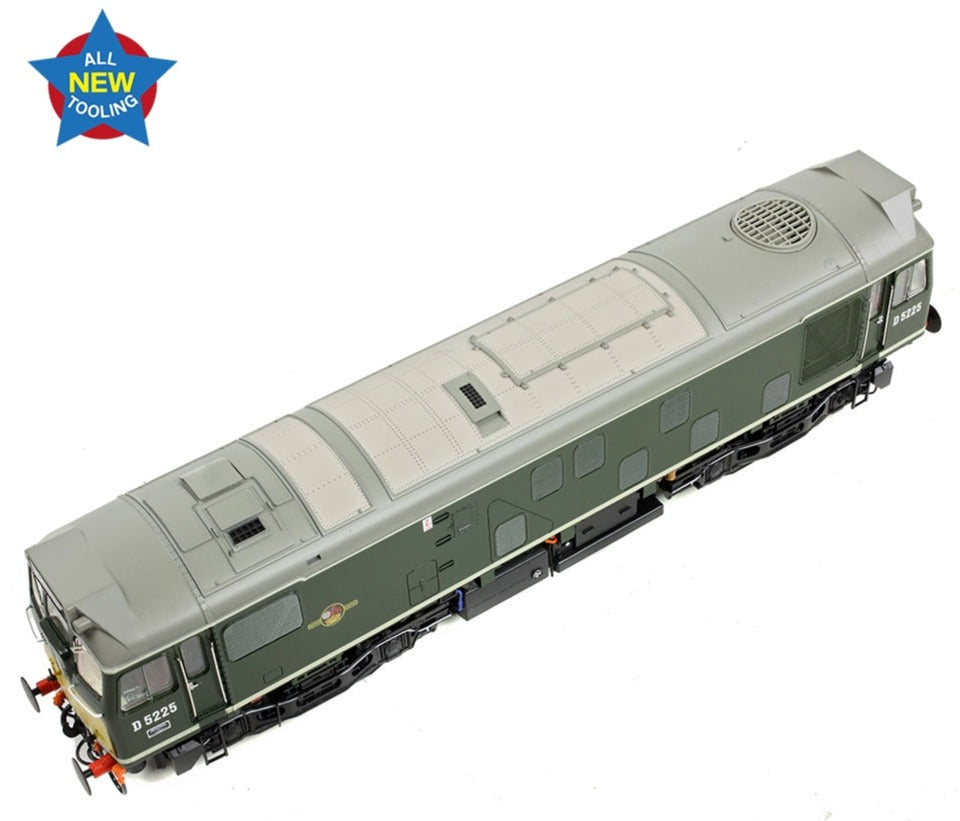 Bachmann 32-343 Class 25/1 D5225 BR Green (Small Yellow Panels) Diesel ...