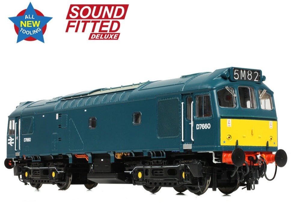 Bachmann Class 25/3 D7660 BR Blue (Small Yellow Panels) Diesel ...