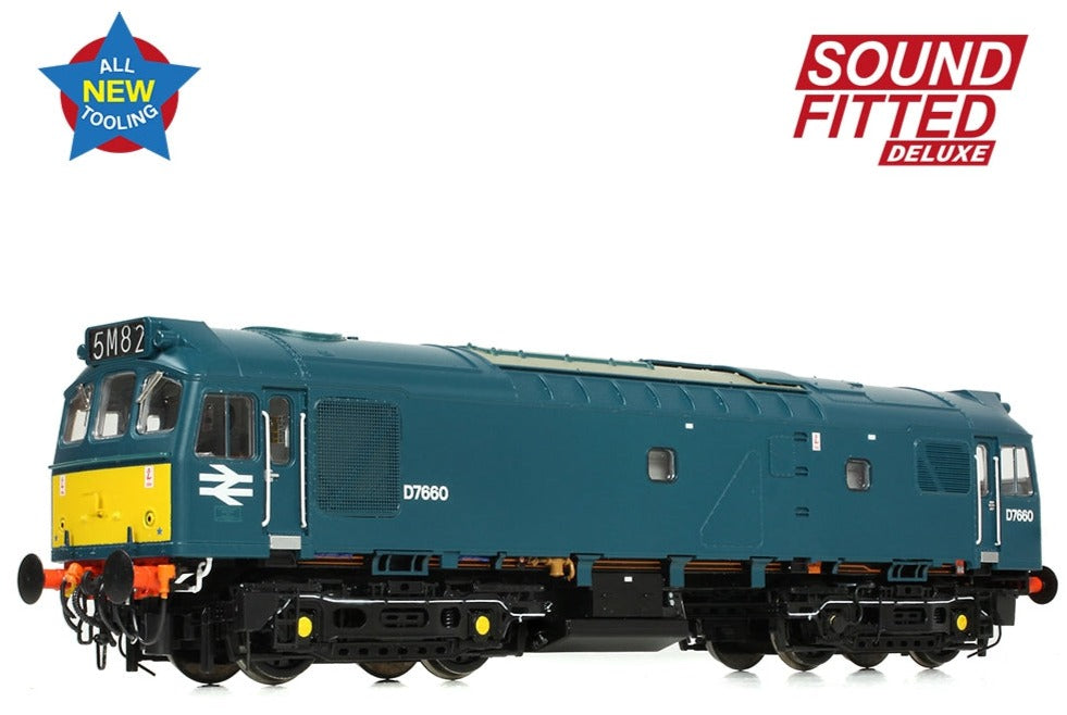 Bachmann Class 25/3 D7660 BR Blue (Small Yellow Panels) Diesel ...