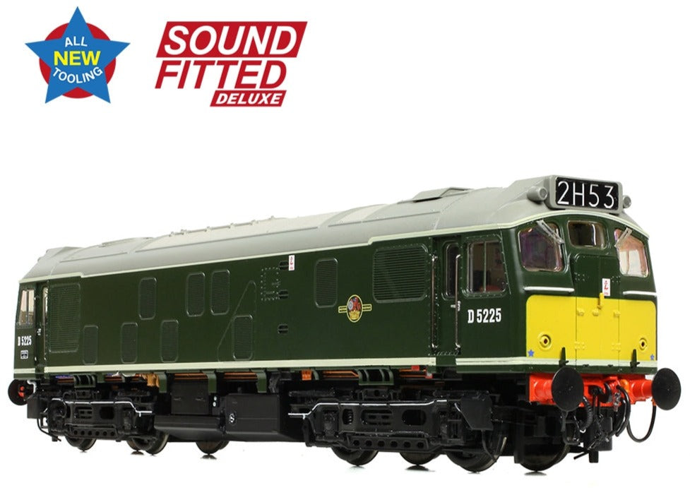 Bachmann Class 25/1 D5225 BR Green (Small Yellow Panels) Diesel ...