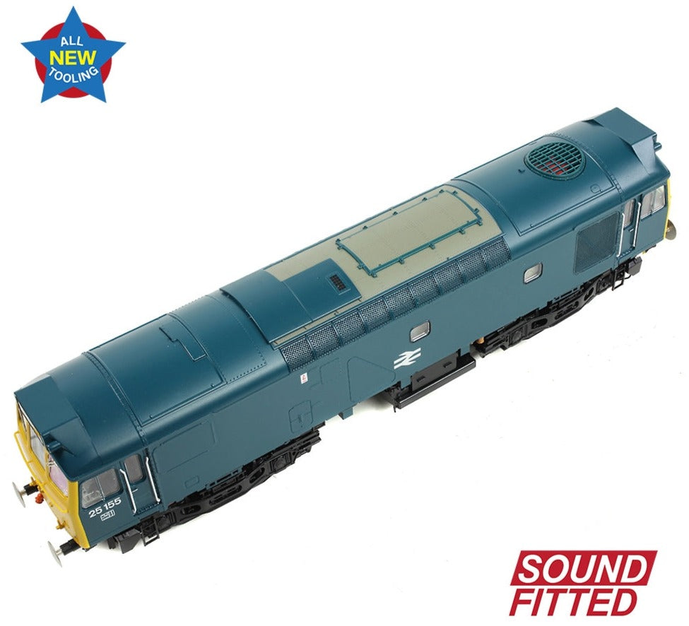 Bachmann Class 25/2 25155 BR Blue Diesel Locomotive - DCC Sound – Rails ...
