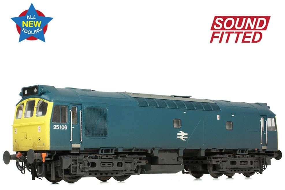 Bachmann Class 25/2 25106 BR Blue Diesel Locomotive - DCC Sound ...
