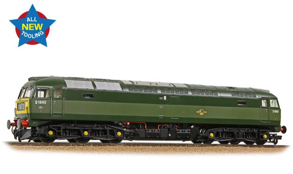 Bachmann 35-410B Class 47/0 D1940 BR Two-Tone Green (Small – Rails