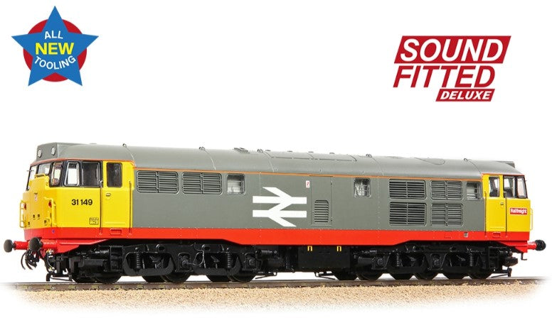 Bachmann Class 31/1 Refurbished 31149 BR Railfreight (Red Stripe ...
