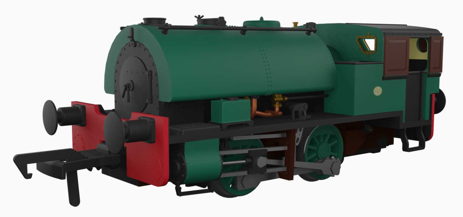 Rapido Trains UK 968003 Port of Par Bagnall - Unlined Dark Green Steam ...