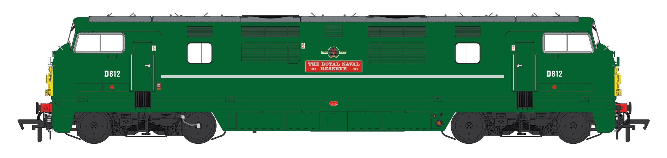 Heljan Class 42 'Warship' V1 BR Green SYP 'The Royal Naval Reserve 1859 ...