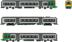 Dapol 4D-323-003 Class 323 323213 London Midland 3 Car EMU – Rails