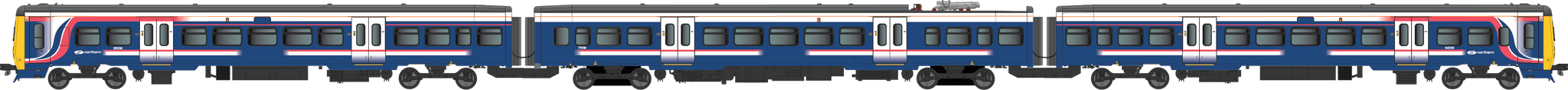 Dapol 4D-323-004D Class 323 First North Western “Barbie” with Northern ...