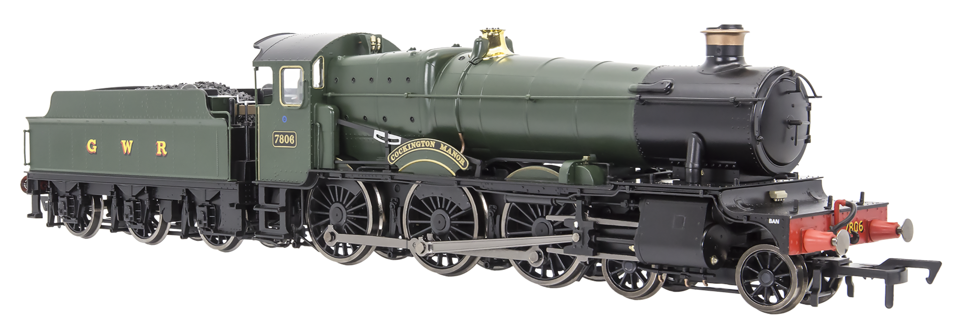 Dapol Cockington Manor GW Green GWR 78xx Manor Class 4-6-0 Steam ...