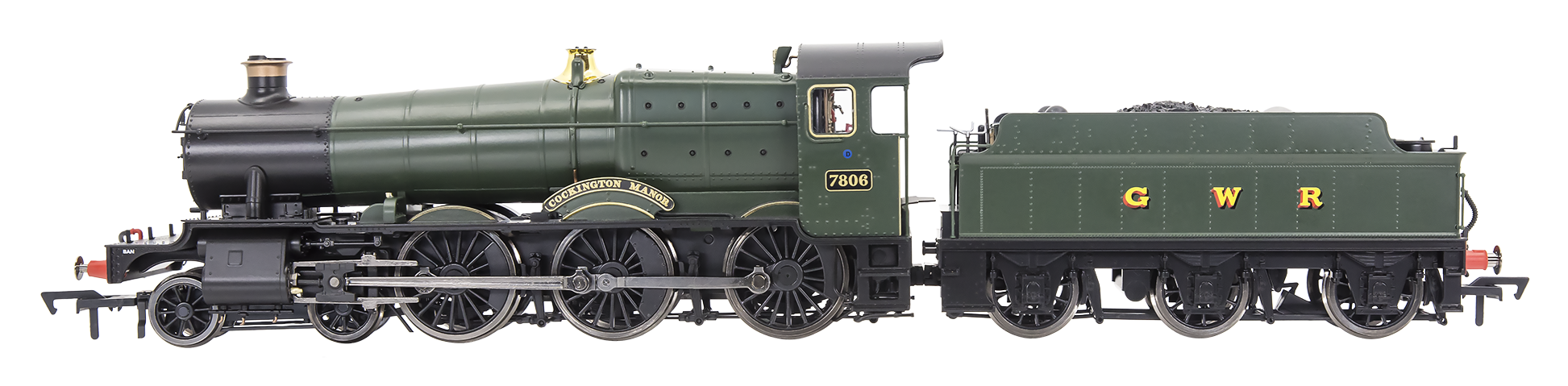 Dapol Cockington Manor GW Green GWR 78xx Manor Class 4-6-0 Steam ...