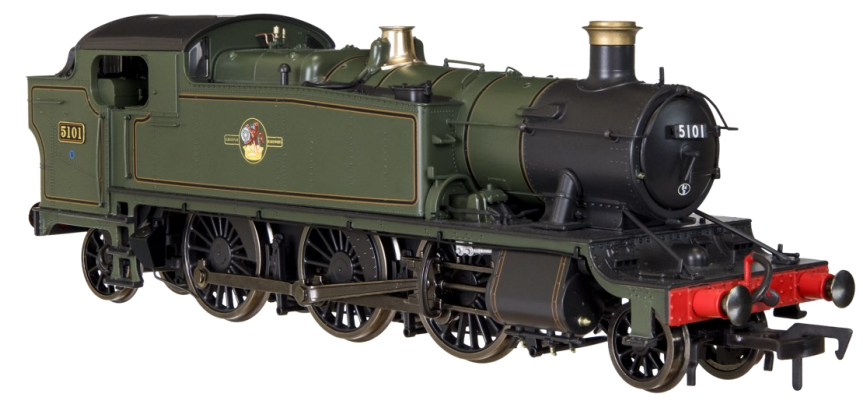 Dapol Large Prairie 8101 BR Green Late Crest Steam Locomotive – Rails ...