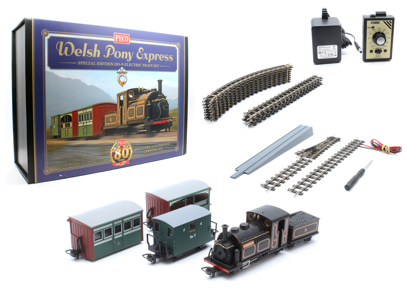 Peco GR1052 Welsh Pony Express Train Set – Rails