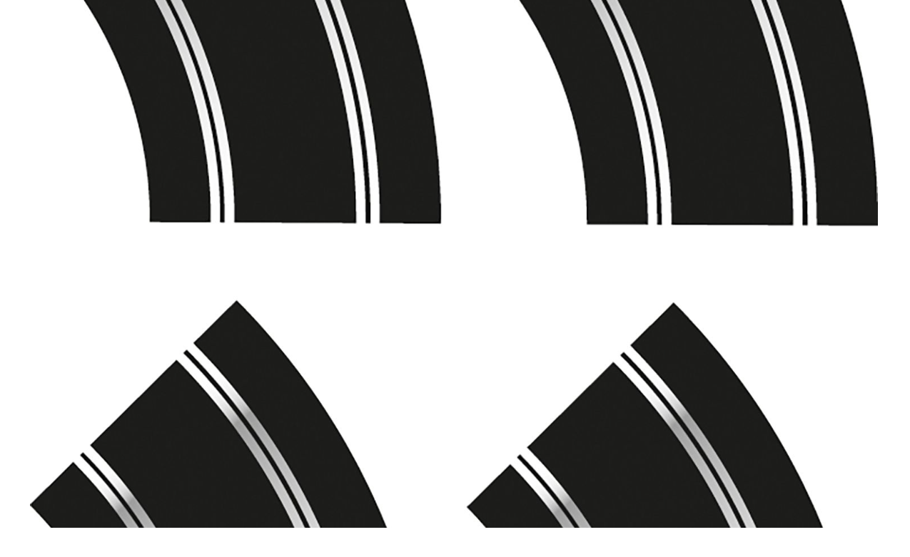 Scalextric C8198 Standard Straight and R2 Curve Track – Rails