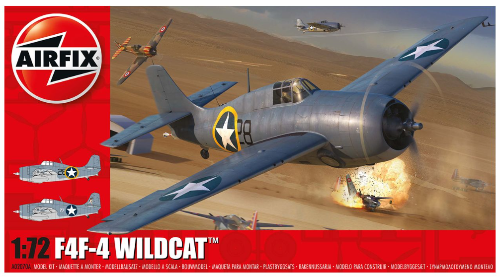 Airfix A02070A F4F-4 Wildcat Model Kit – Rails