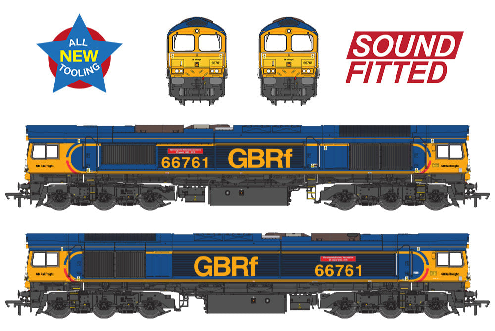 Bachmann Class 66/7 66761 'Wensleydale Railway Association' GBRf ...