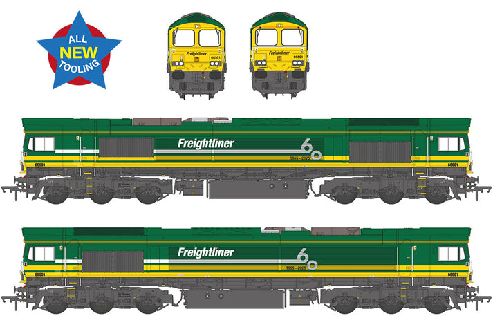 Bachmann 50-012 Class 66/6 66601 Freightliner 60 1965-2025 – Rails