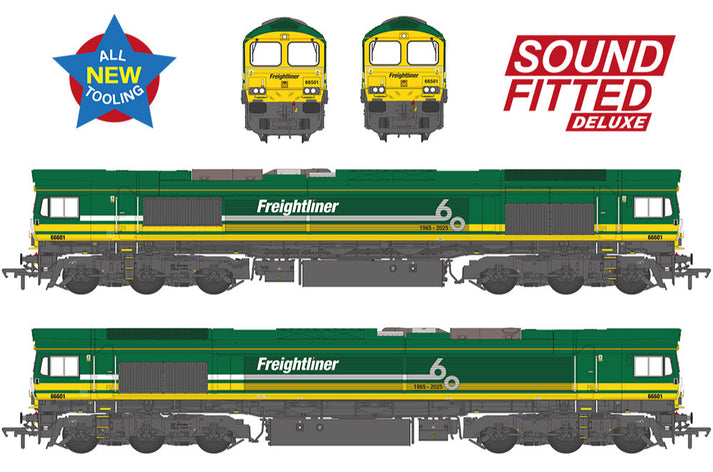 Bachmann 50-012SFX Class 66/6 66601 Freightliner 60 1965-2025 – Rails