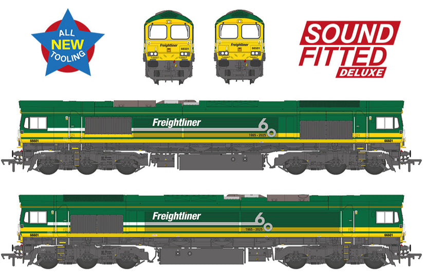 Bachmann 50-012SFX Class 66/6 66601 Freightliner 60 1965-2025 – Rails