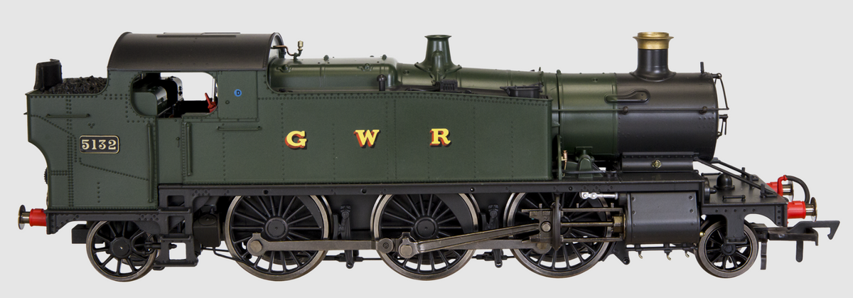 Dapol 4S-041-011 Large Prairie 5132 GWR Green GWR Steam Locomotive ...