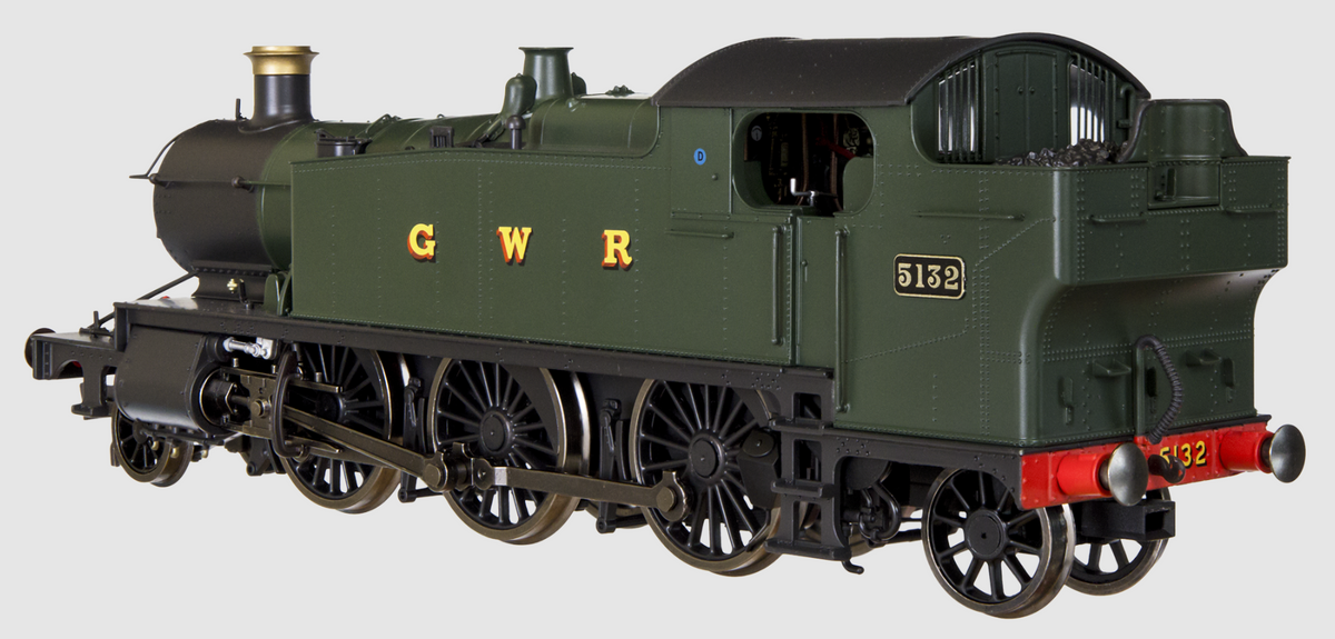 Dapol 4S-041-011 Large Prairie 5132 GWR Green GWR Steam Locomotive ...