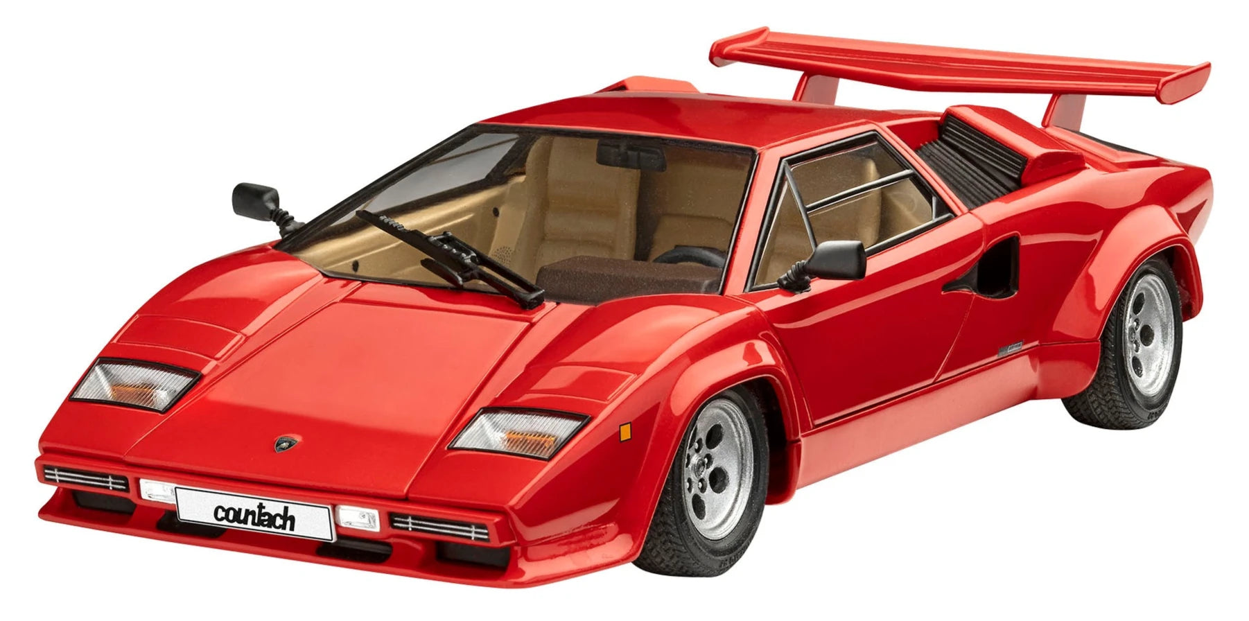 Revell 67730 Model Set Lamborghini Countach LP500S Model Kit – Rails