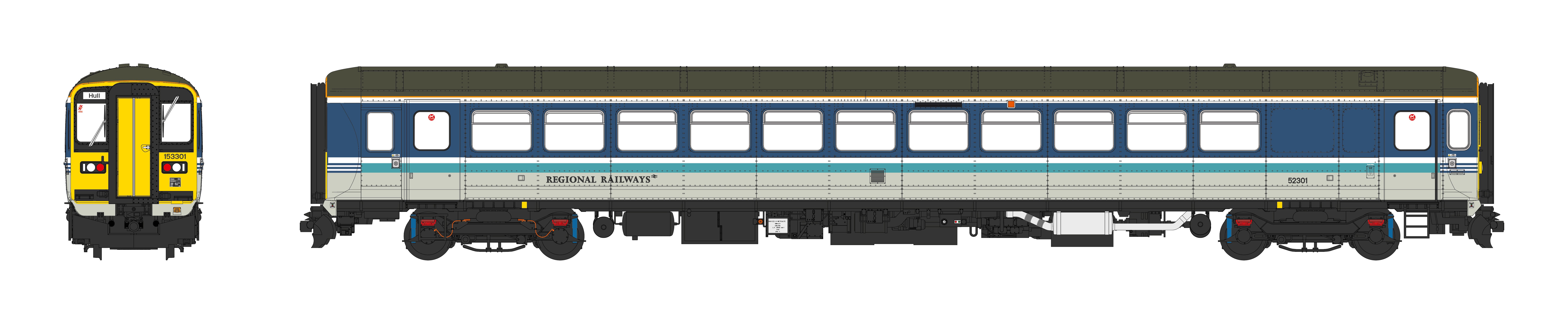 Heljan Class 153 Regional Railways 153301 Diesel Locomotive – Rails of ...