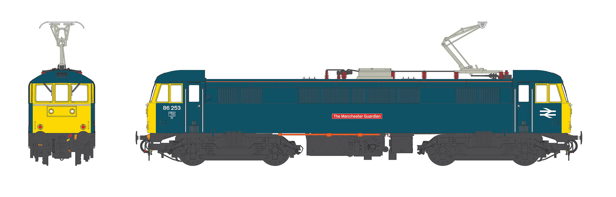 Heljan 8621 Class 86/2 86253 'The Manchester – Rails