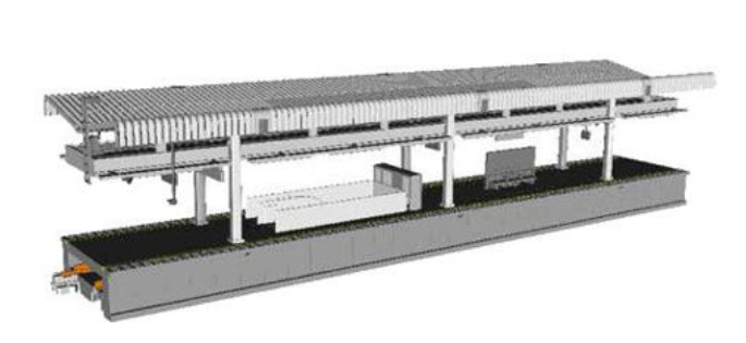 Kato 23-150 Suburban Station Island Platform DX A (Pre-Built) – Rails
