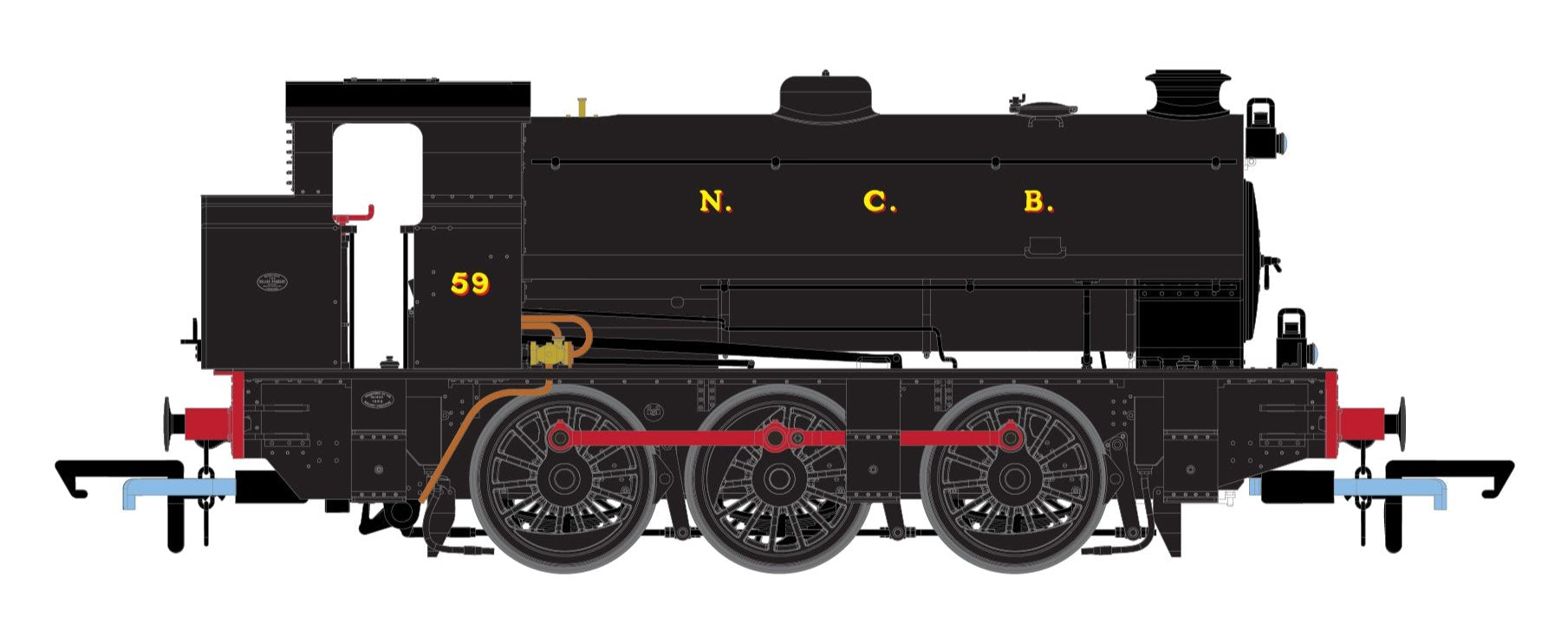 Accurascale Hunslet 'Austerity' 0-6-0 Saddle Tank NCB North East No.59 ...