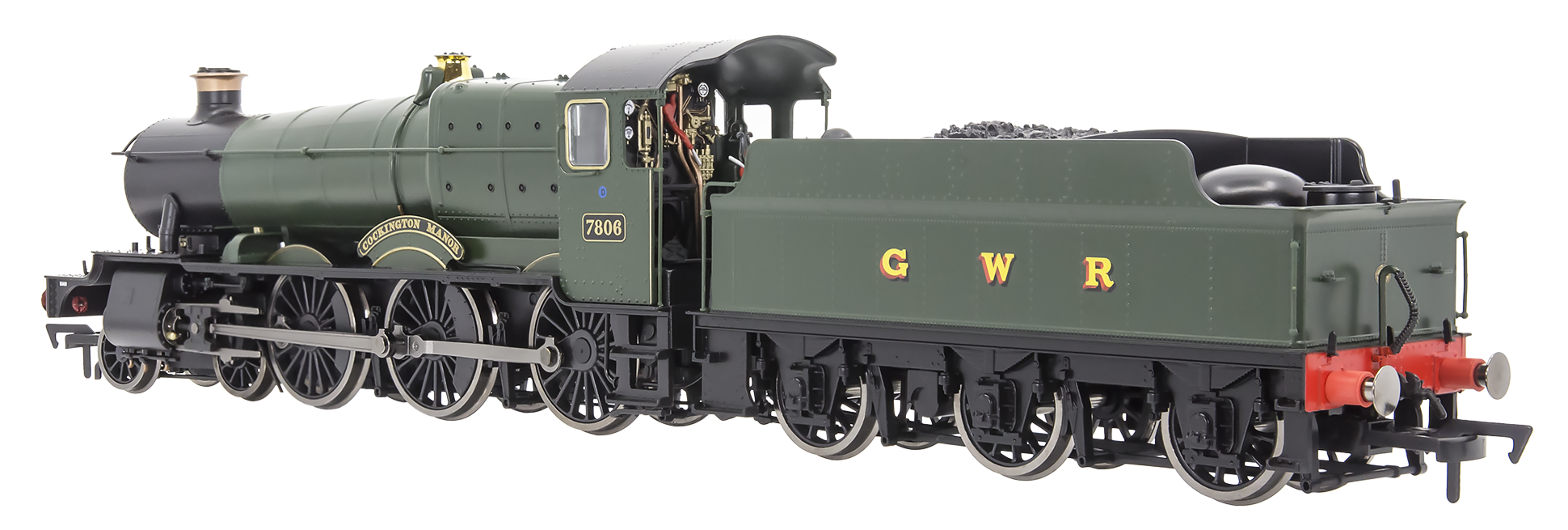 Dapol Cockington Manor GW Green GWR 78xx Manor Class 4-6-0 Steam ...