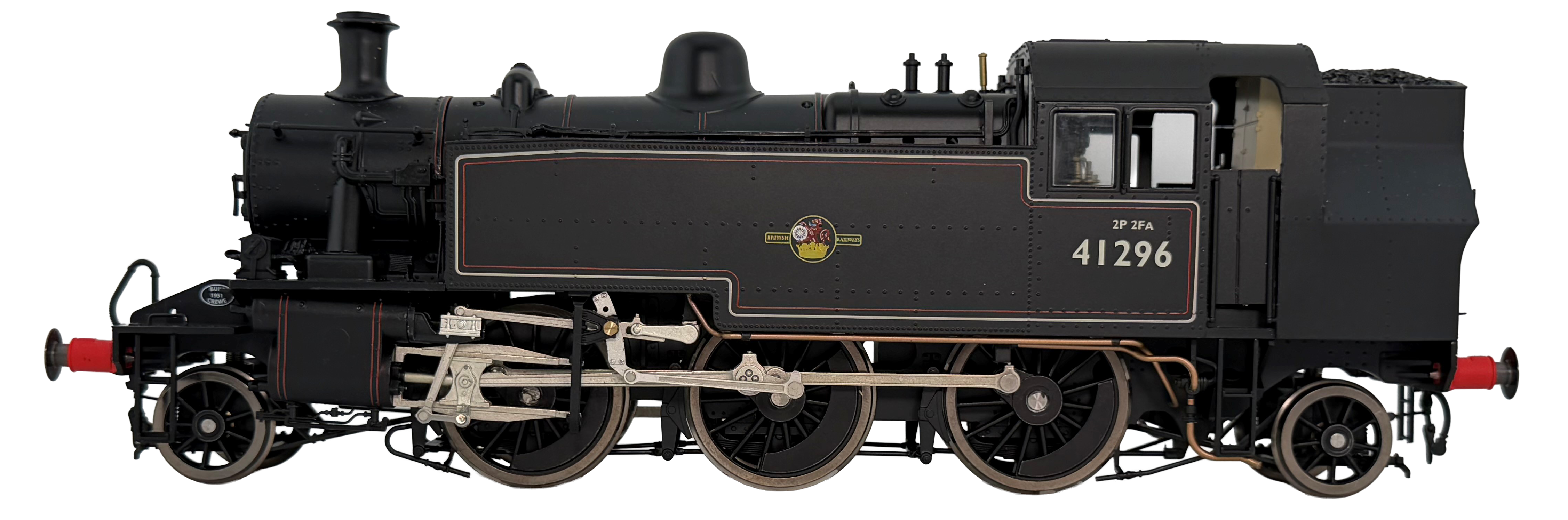 Lionheart Trains LHT-S-041-005S Ivatt Class 2 2-6-2T 41296 BR – Rails