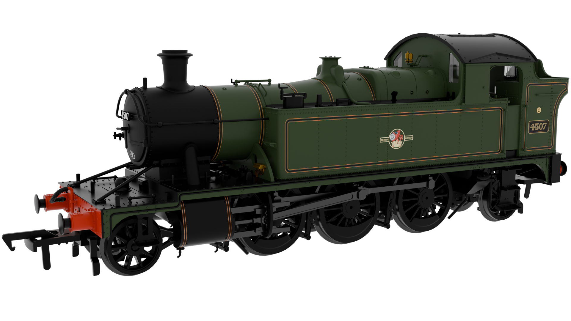 Rapido Trains UK 951109 GWR 45xx No.4507 BR Late Crest Lined – Rails