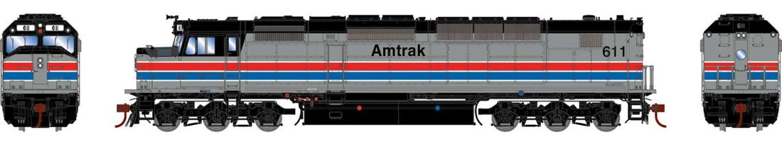Athearn ATHG64120 SDP40F Locomotive Amtrak Phase II #611 – Rails