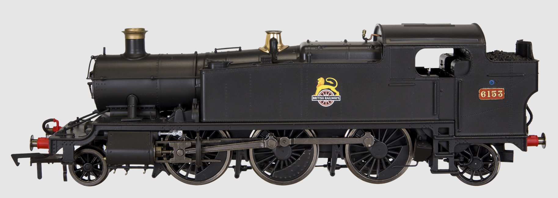 Dapol 4S-041-013S Large Prairie 6153 BR Black Early Crest Steam ...
