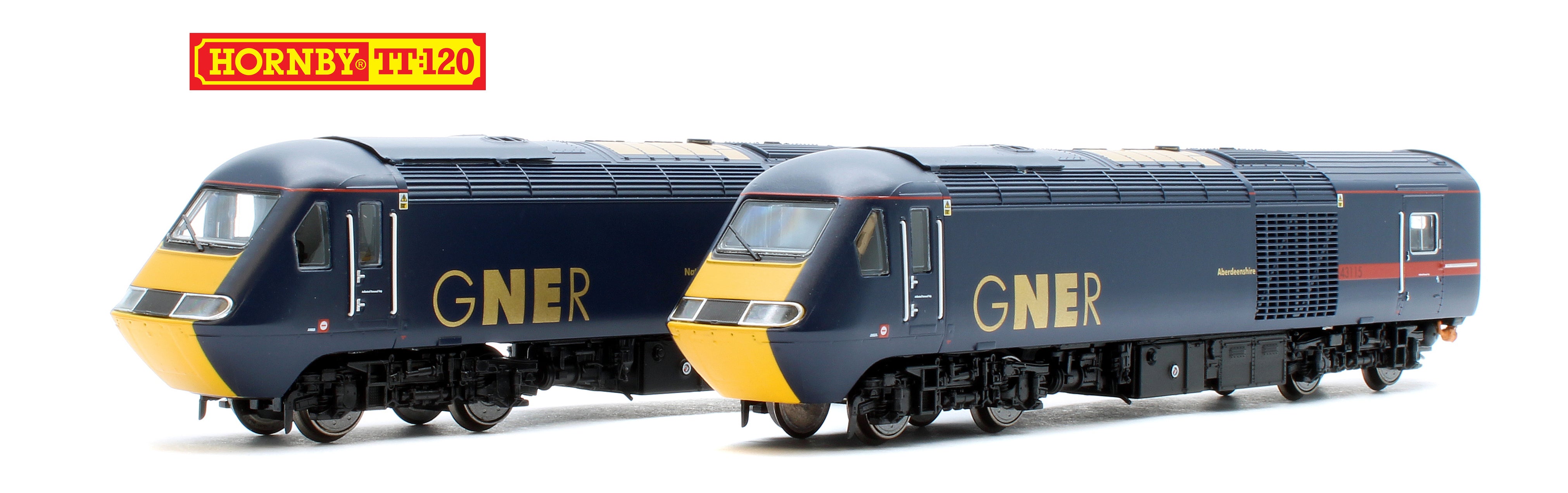 Hornby TT3047M GNER Class 43 HST Train Pack 43120 + 43115 – Rails
