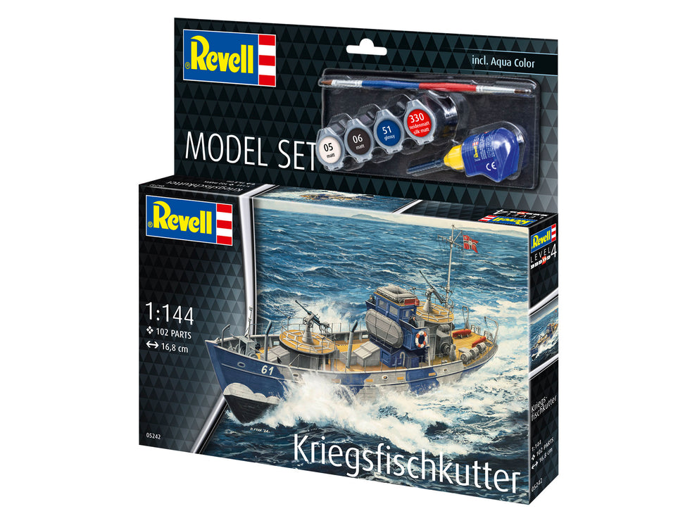 Revell 65242 Model Set KFK (Kriegsfischkutter) Model Kit – Rails