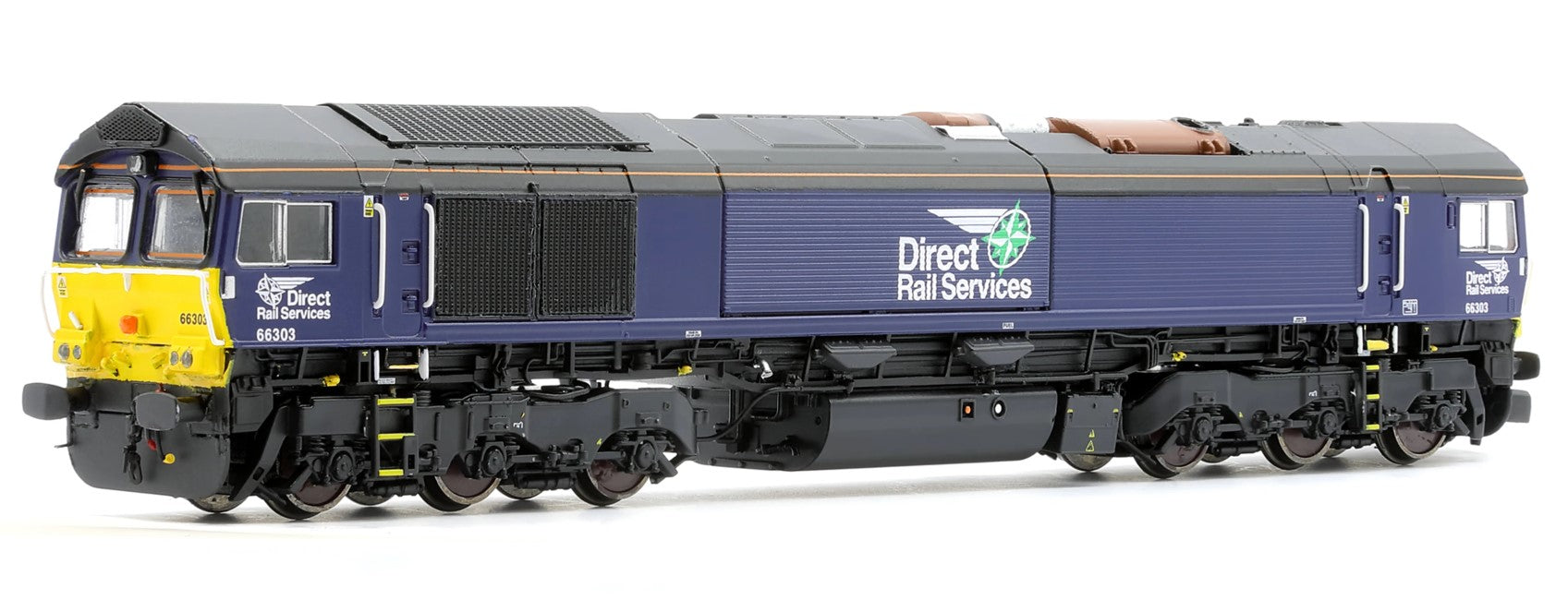 Revolution Trains RT-N66-DRP-303 Class 66 66303 DRS Plain – Rails