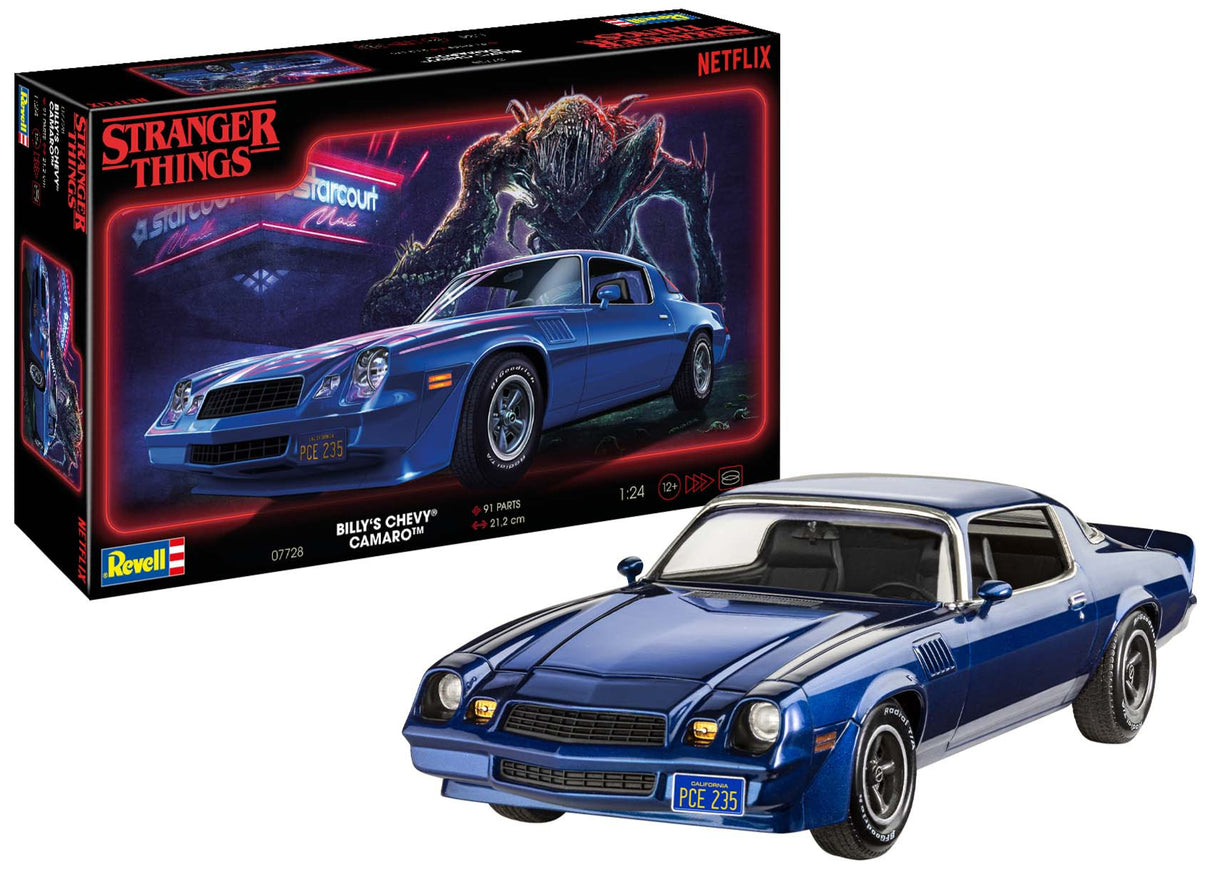 Revell Model Set Chevy Camaro Z/28: Stranger Things Model Kit – Rails ...