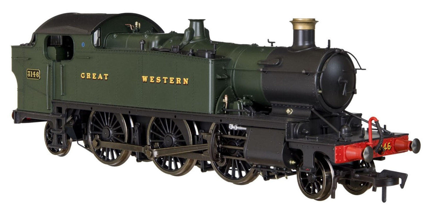 Dapol Large Prairie 3146 GWR Green Great Western Steam Locomotive - DCC ...
