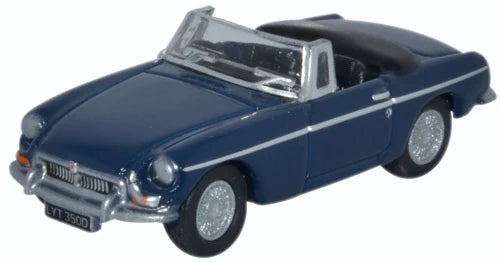 Oxford Diecast 76MGB008 MGB Roadster Mineral Blue – Rails