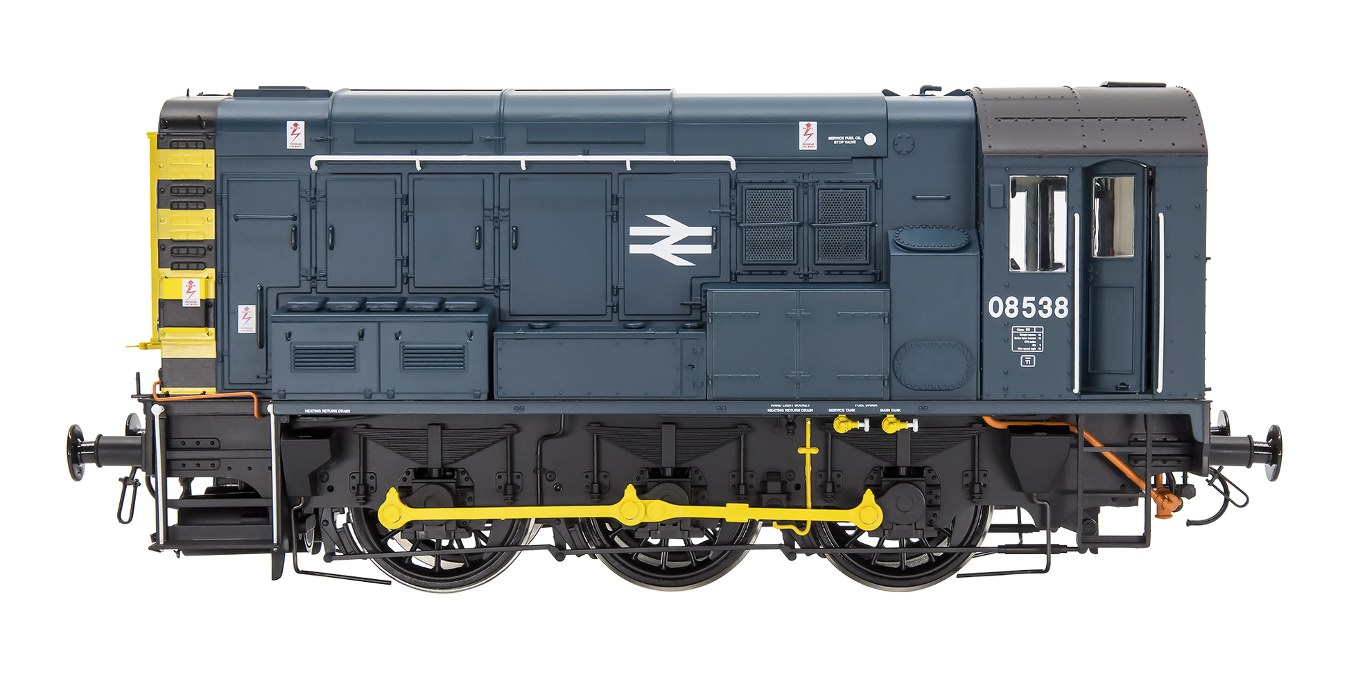 Dapol Class 08 08538 BR Blue Wasp Stripes Diesel Shunter Locomotive ...