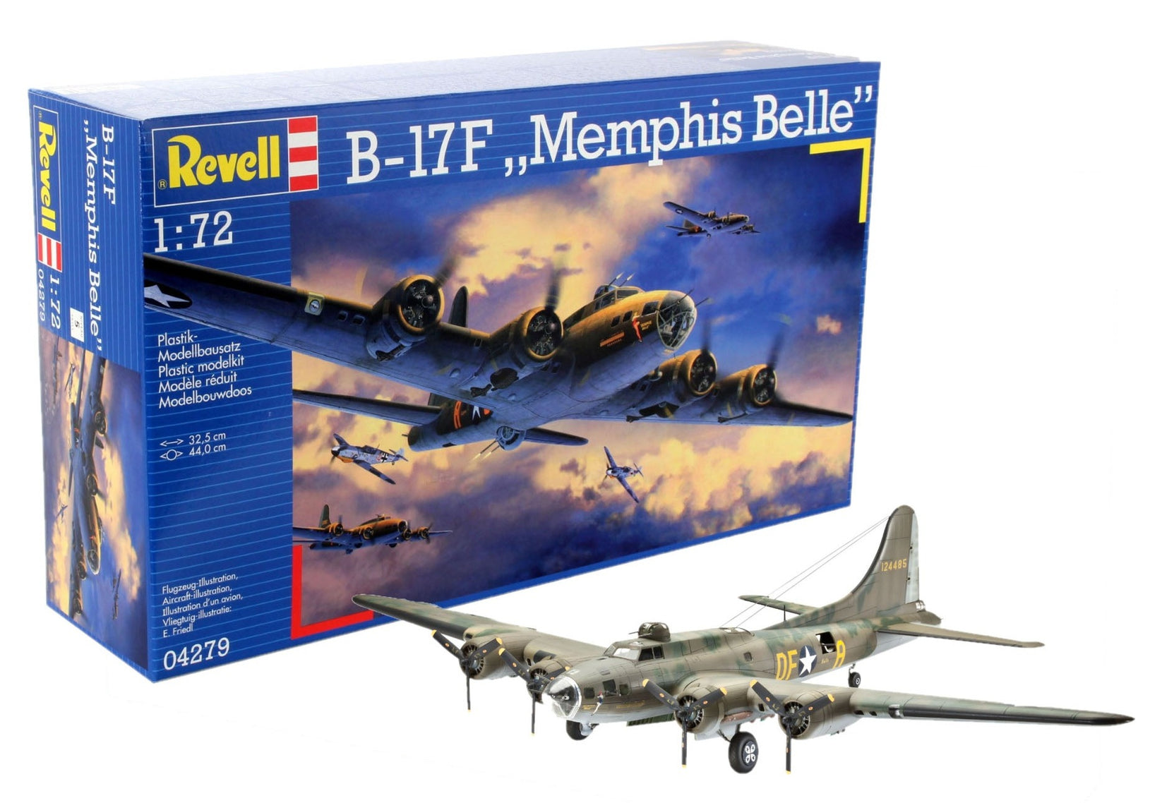 Revell 04279 B-17F "Memphis Belle" (1:72 Scale) – Rails