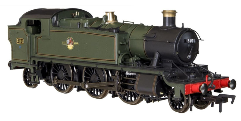 Dapol Large Prairie 5101 Lined BR Green Late Crest Steam Locomotive ...