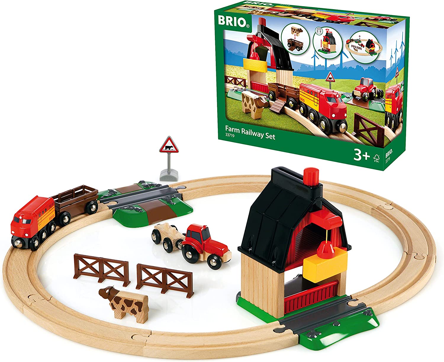 Brio 33719 BRIO WORLD - Farm Railway Set – Rails