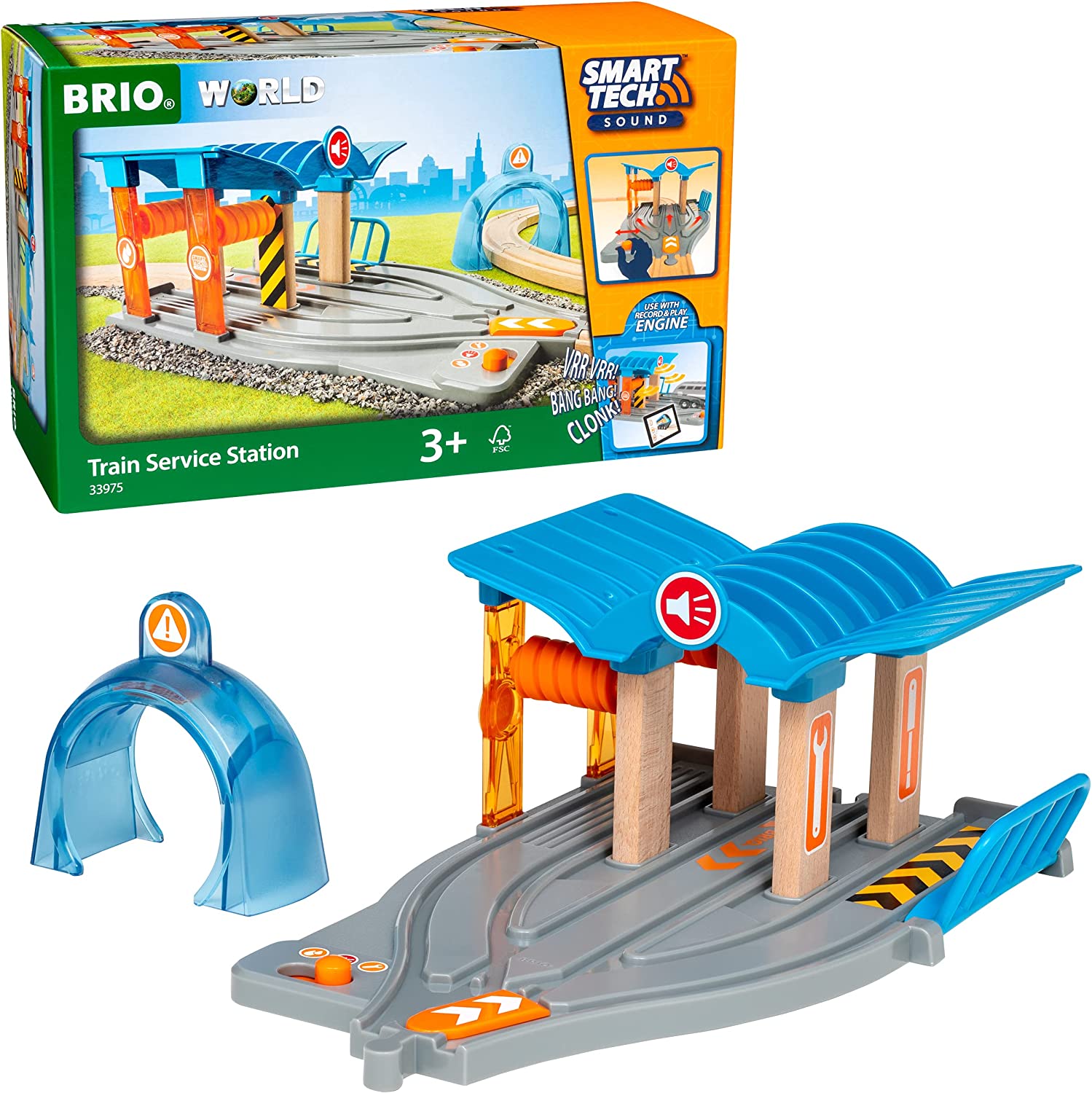 Brio 33975 Brio World - Smart Tech Sound Train Service – Rails