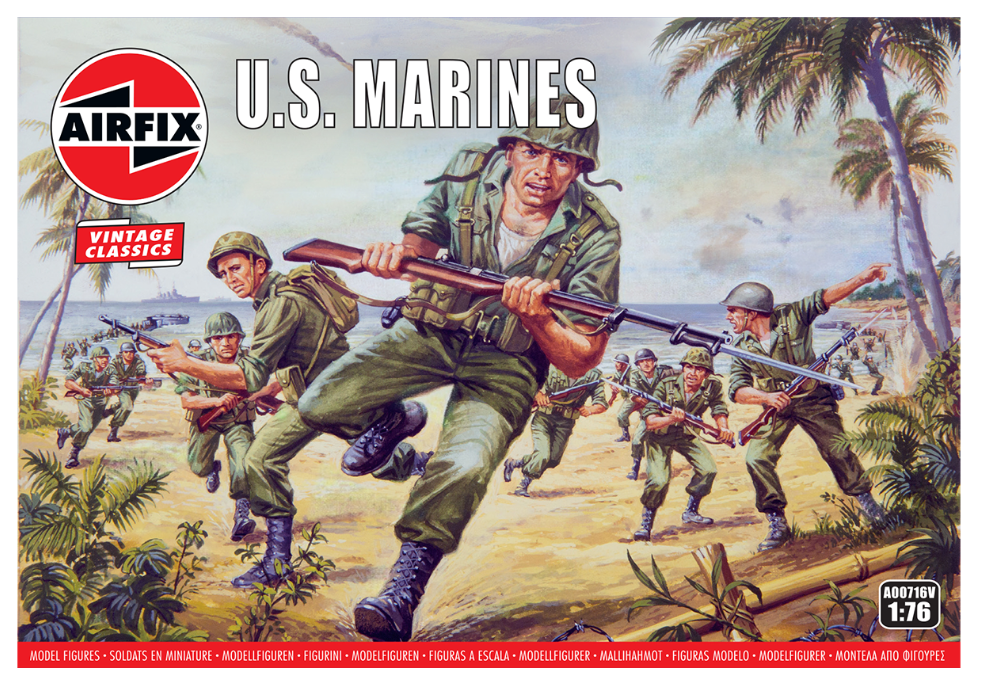 Airfix A00716V WWII US Marines Model Kit – Rails