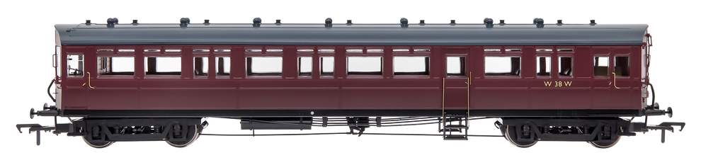 Dapol 4P-004-007 Autocoach BR W38 Maroon – Rails
