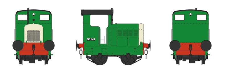 Heljan 9035 Ruston & Hornsby 48DS BR Southern Region Green DS1169 (Open ...