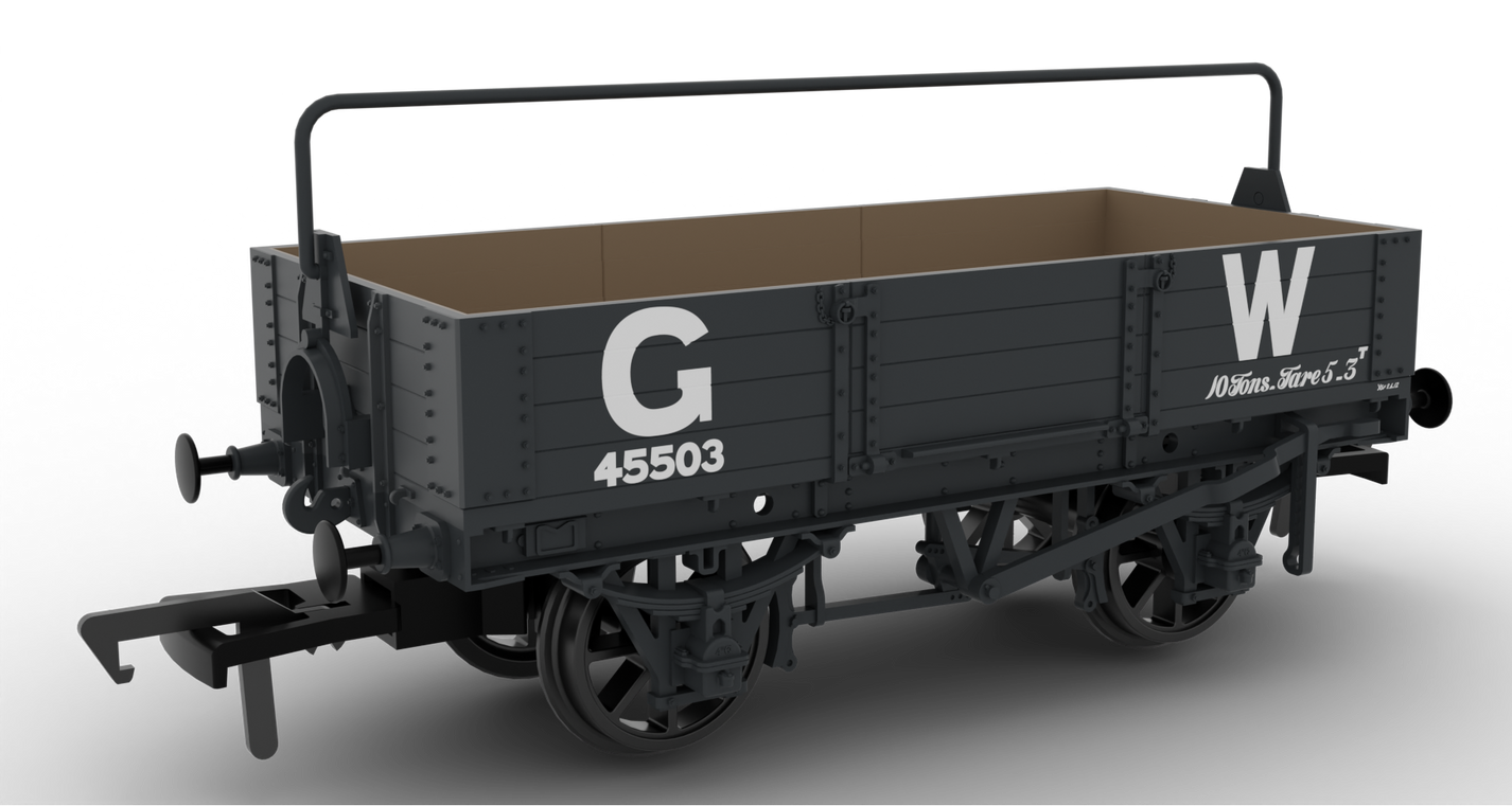 Rapido Trains UK 925016 Dia. O21 Four-Plank Open GWR Grey – Rails